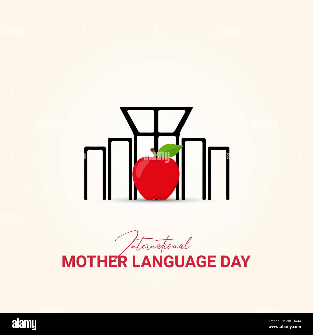 Happy international mother language day, banner, poster, vector art ...