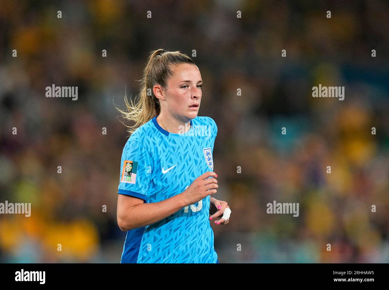Sydney, Australia. August 16 2023: Ella Toone (England) looks on during ...
