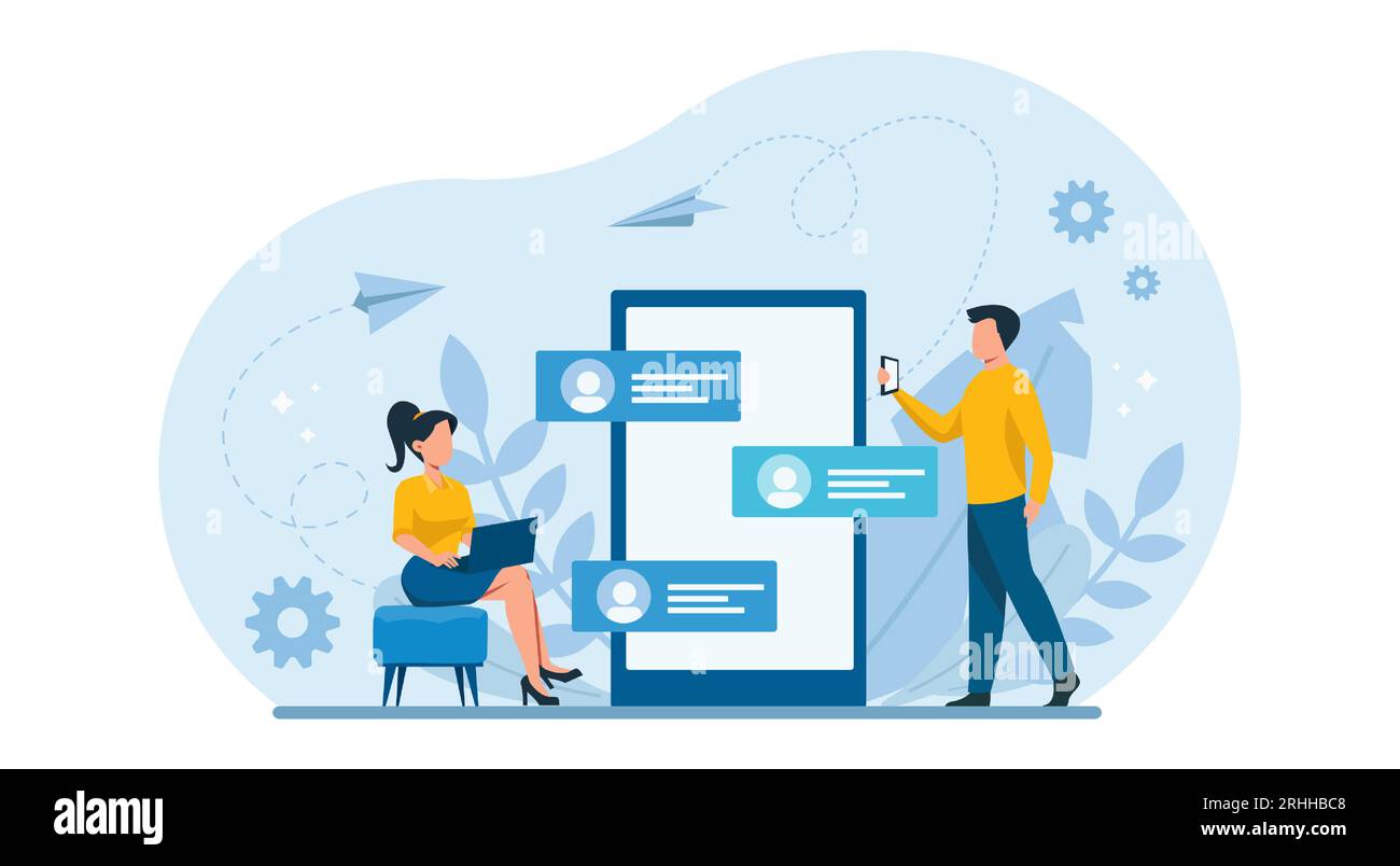 Collaboration Stock Vector Images - Alamy