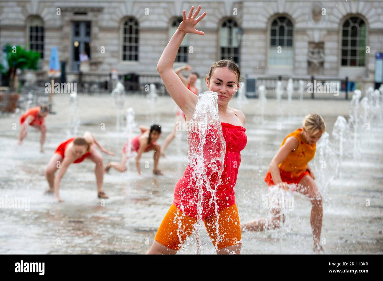 London, UK. 17 August 2023. Dancers from Shobana Jeyasingh Dance ...