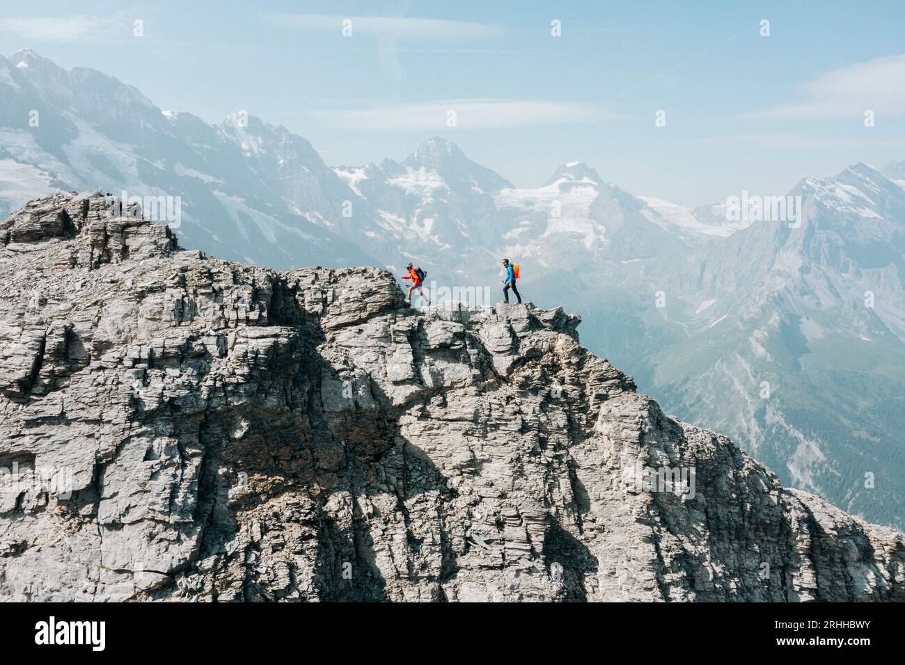 Freeskier Nadine Wallner and Swiss mountain guide Simon Wahli have ...