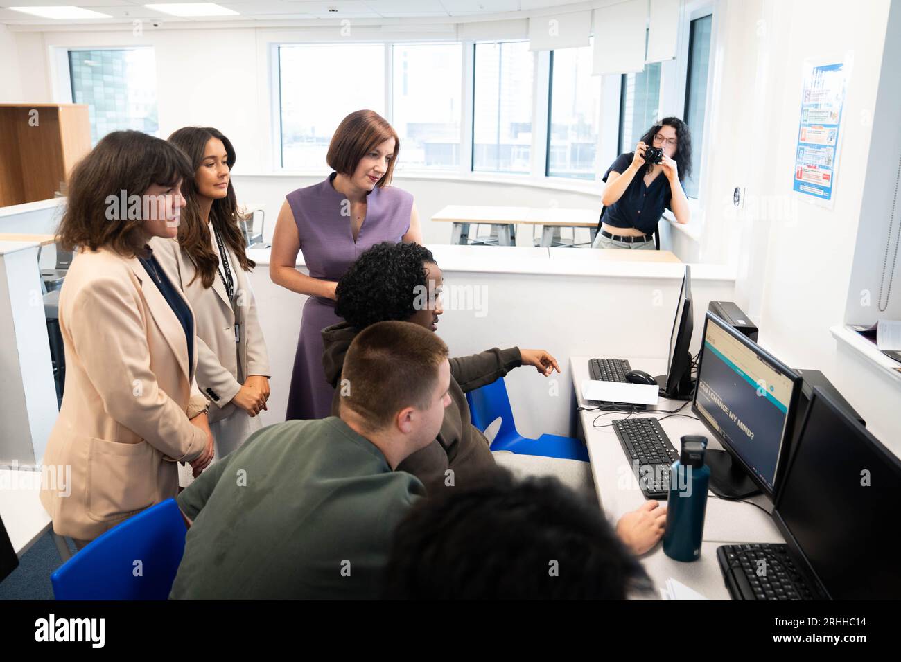 Labour shadow education secretary Bridget Phillipson during a visit to ...