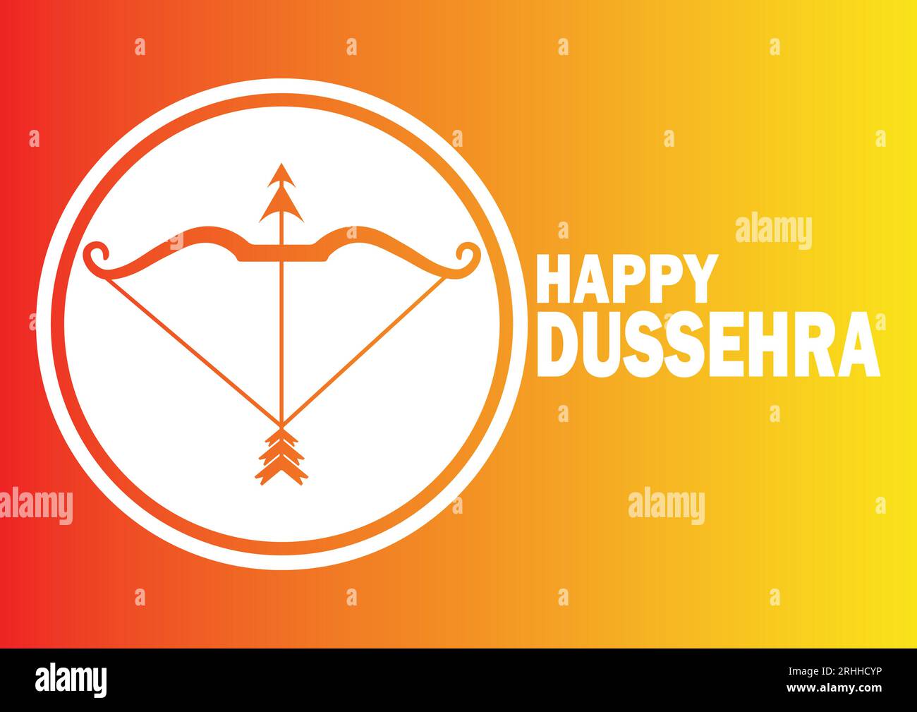 Happy Dussehra concept. Template for background, banner, card, poster ...