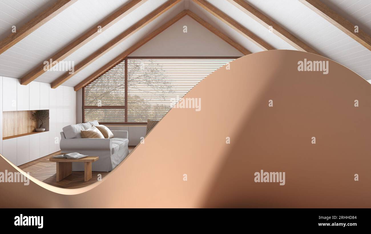 Abstract architecture background, wavy fluid shape, creative wall ...