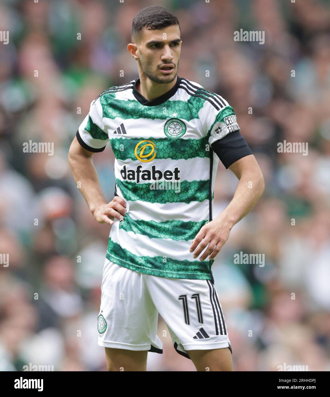 Celtic's Liel Abada during the cinch Premiership match at Celtic Park ...