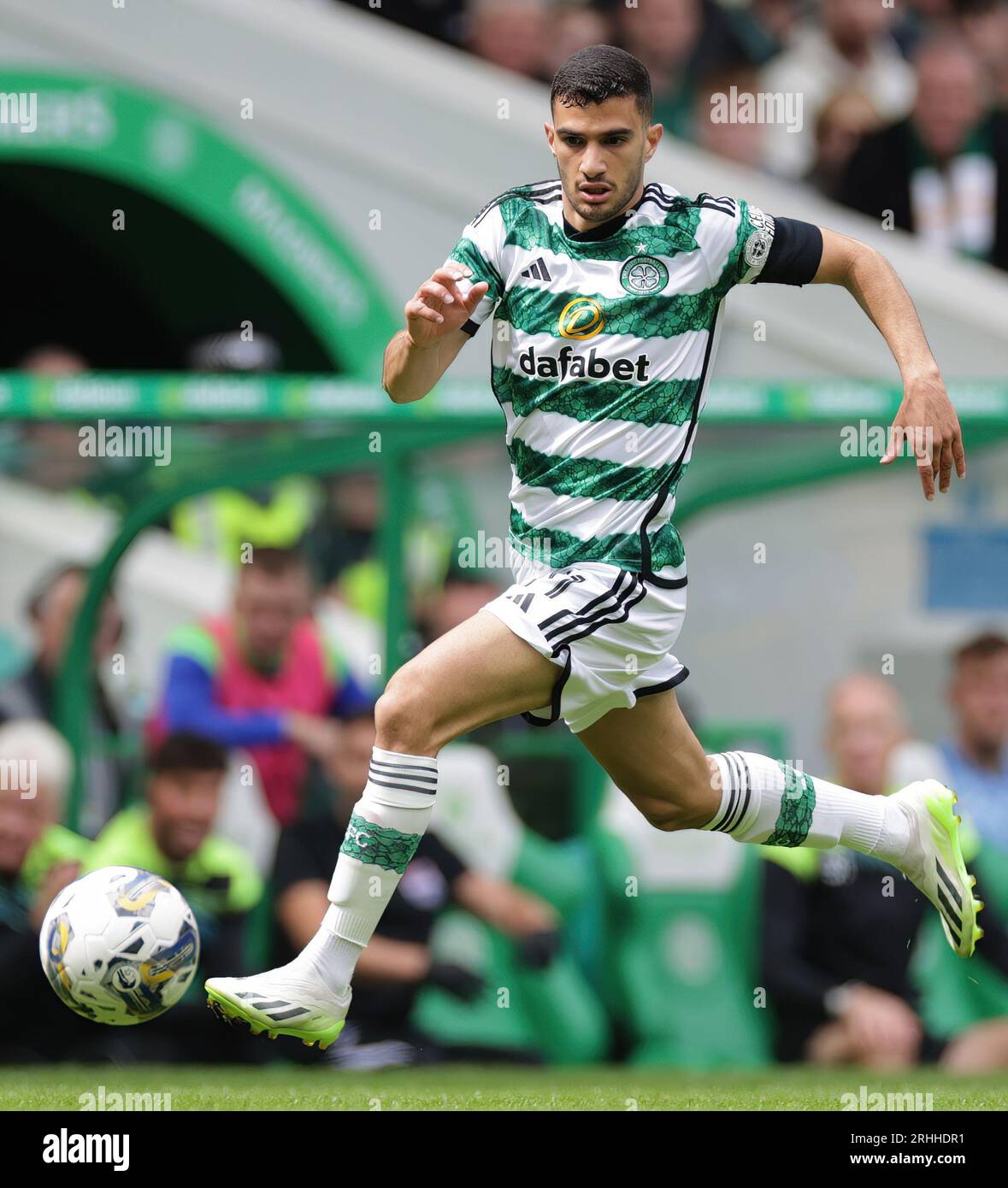Celtic's Liel Abada during the cinch Premiership match at Celtic Park ...