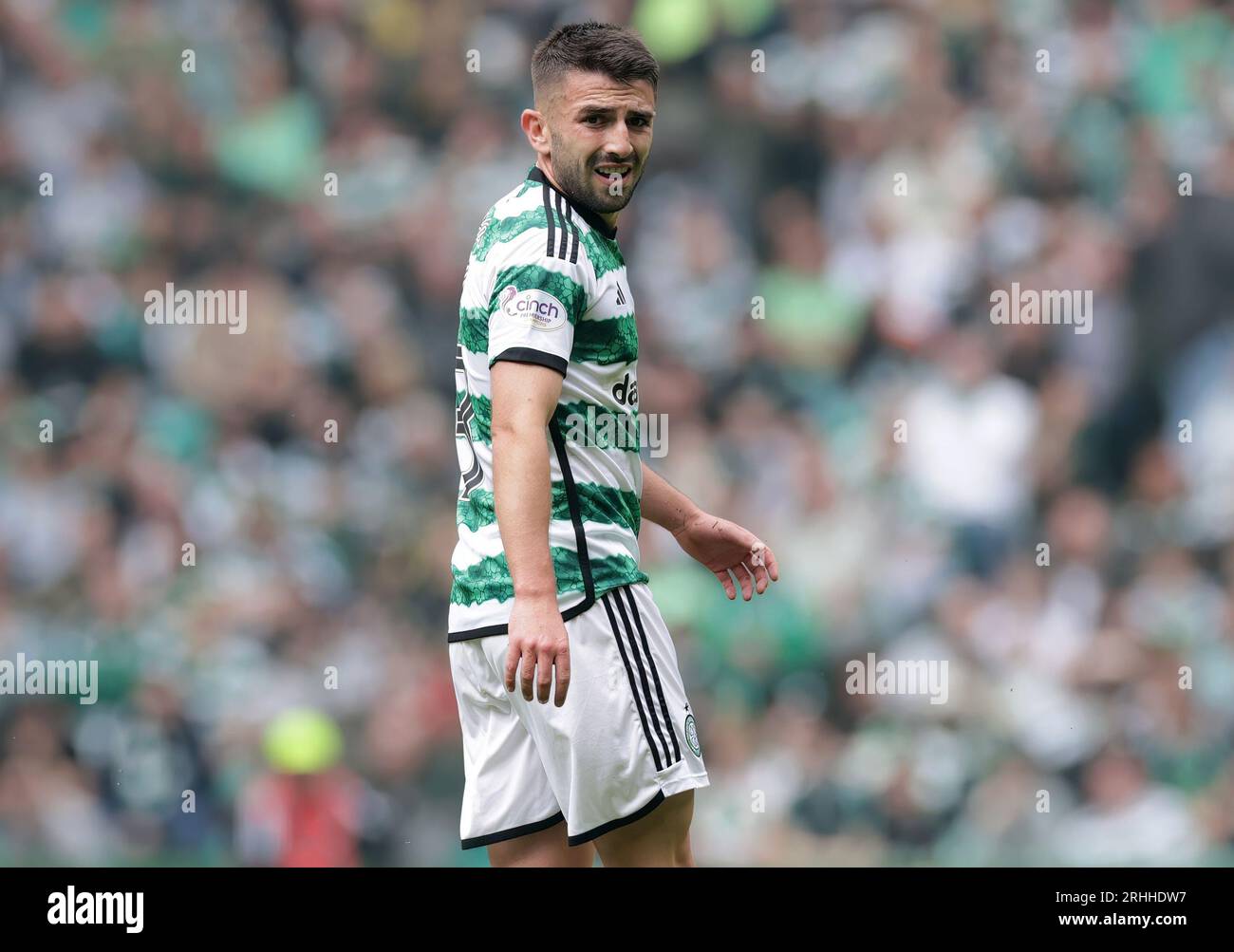 Celtic's Greg Taylor during the cinch Premiership match at Celtic Park ...