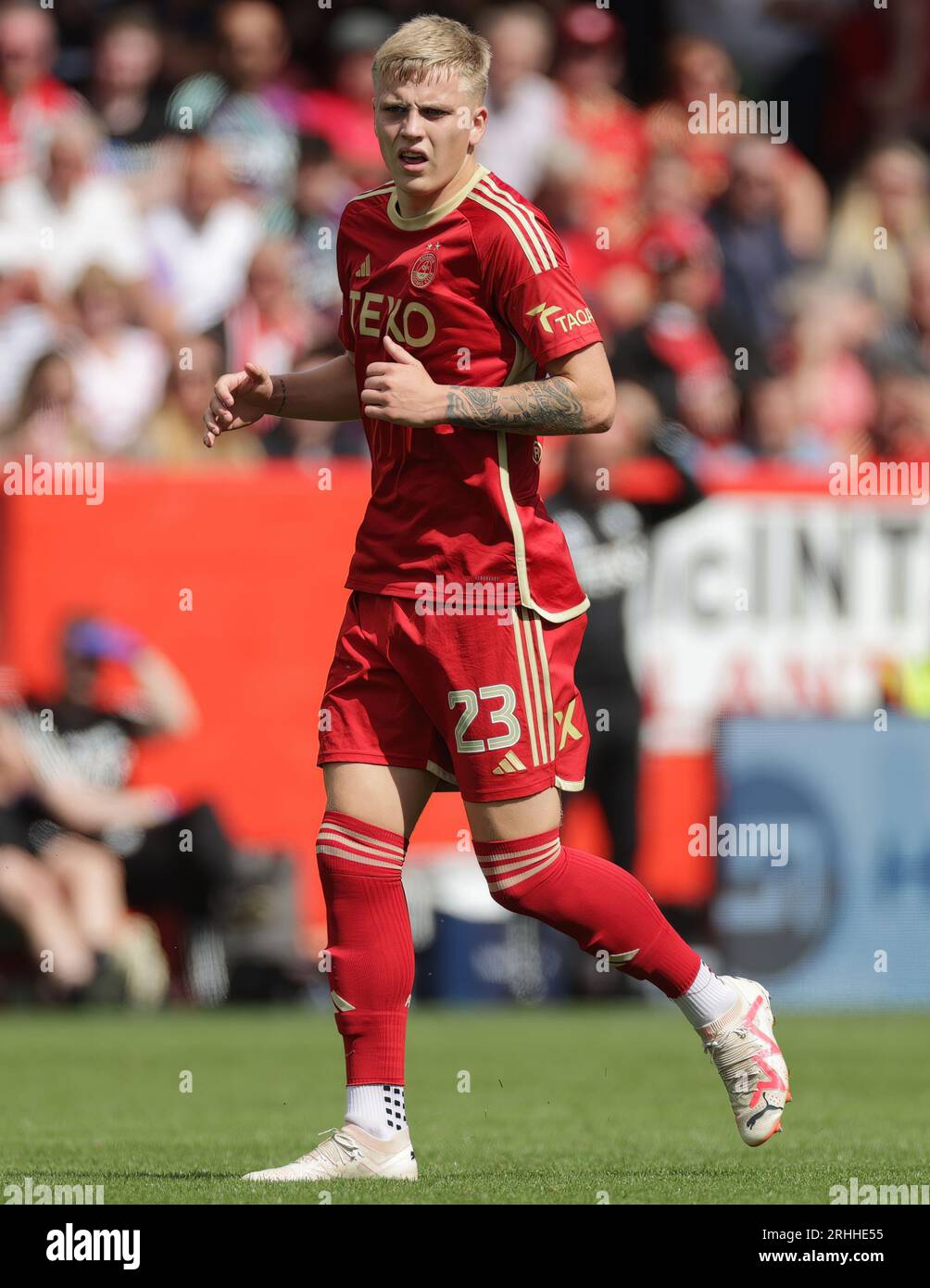 Aberdeen's Ryan Duncan during the cinch Premiership match at the ...