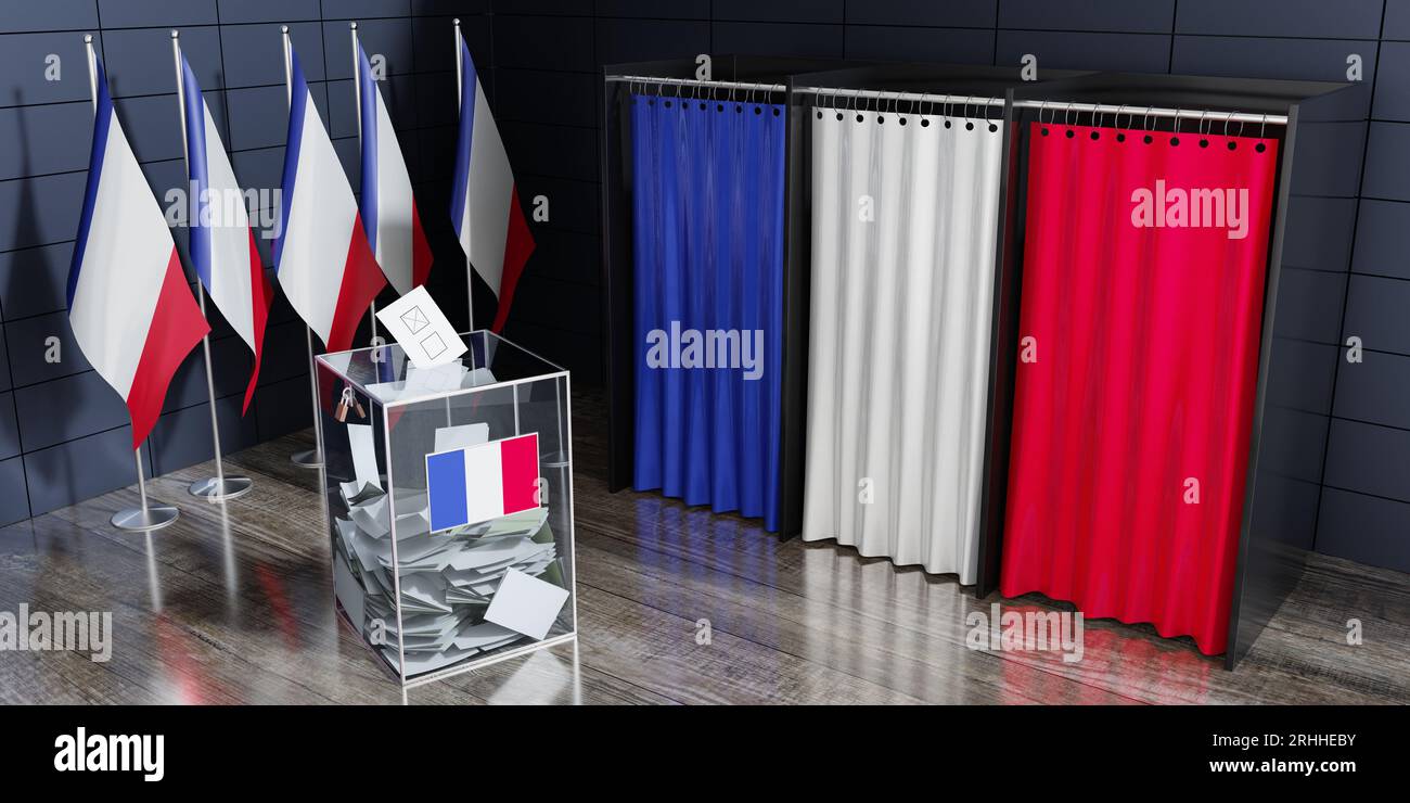 Voting booths france hi-res stock photography and images - Alamy