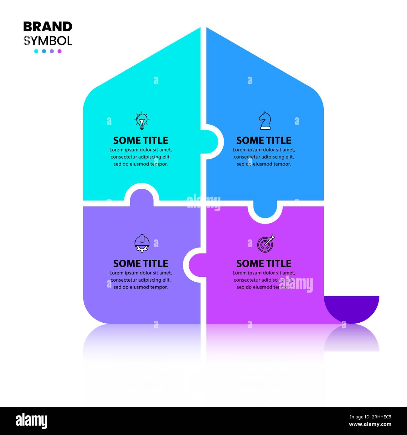 Infographic template with icons and 4 options or steps. Arrow. Can be used for workflow layout ...