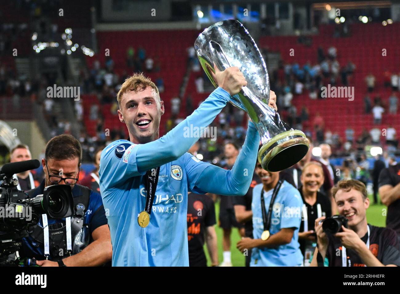 Piraeus, Greece. 16 August, 2023: Cole Palmer of Manchester City ...