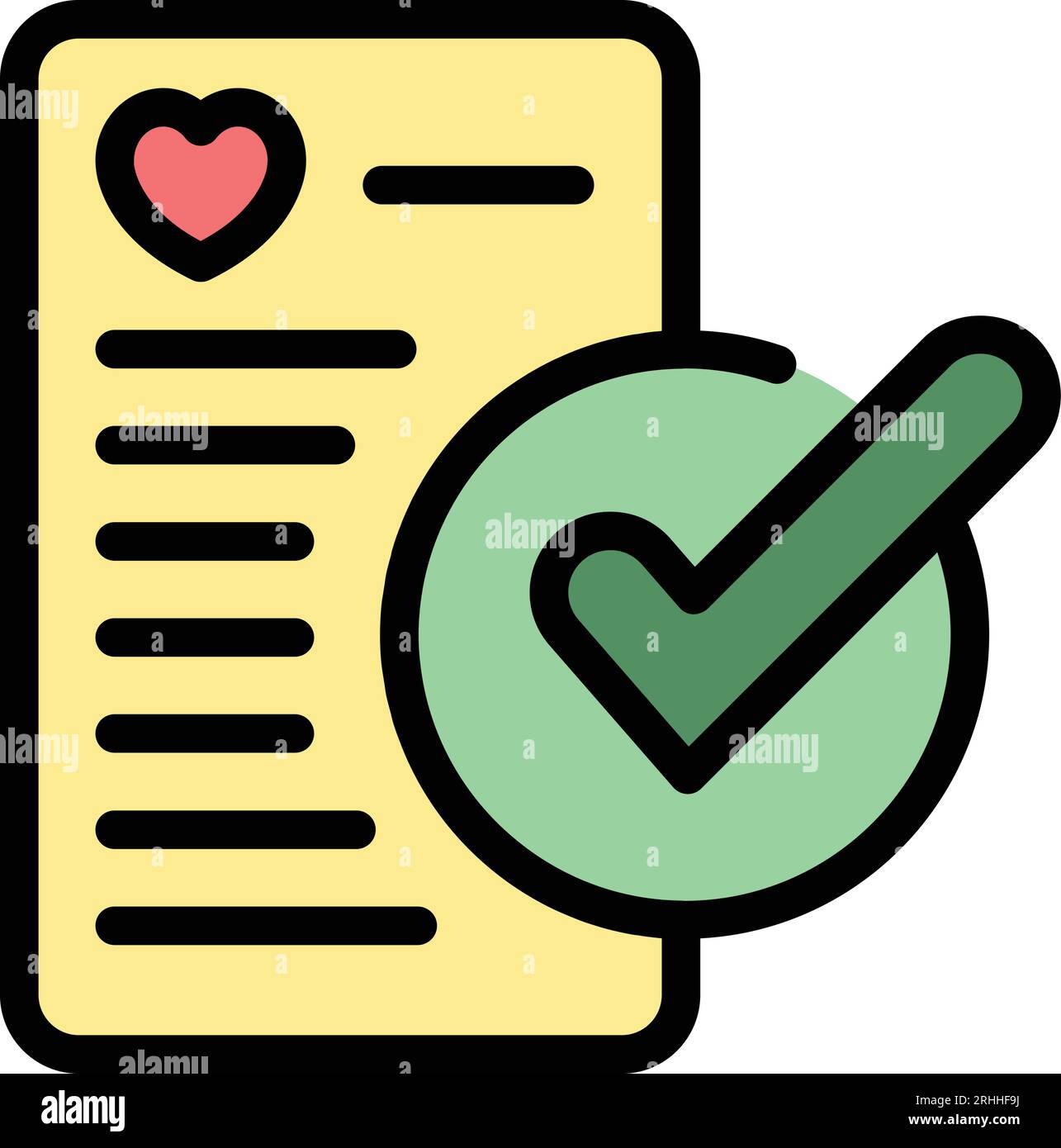 Covid health passport icon outline vector. Digital certificate. Pass ...