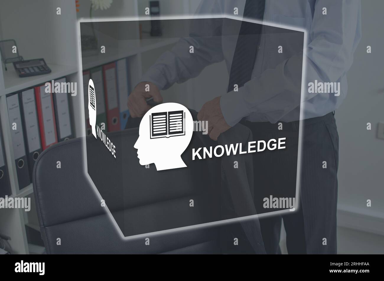 Knowledge concept illustrated by a picture on background Stock Photo ...