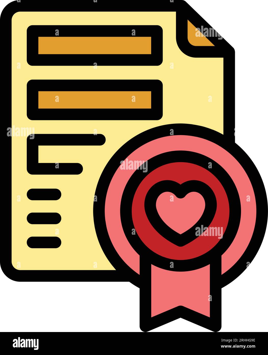 Control Pass Icon Outline Vector Passport Vaccine Digital Card Color Flat Stock Vector Image