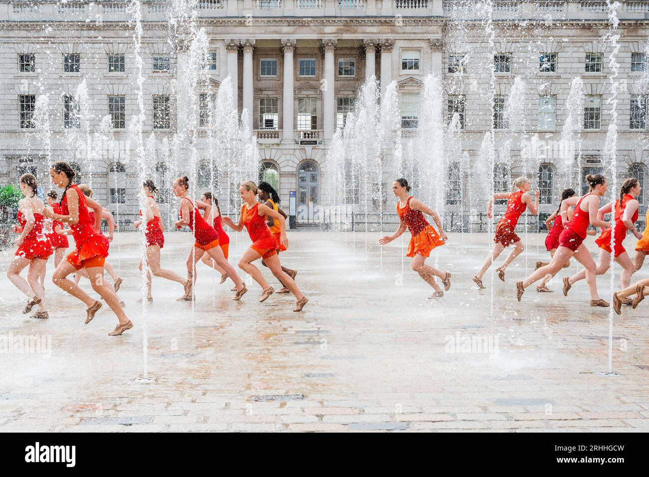 London, UK. 17th Aug, 2023. Dancers from Shobana Jeyasingh Dance ...