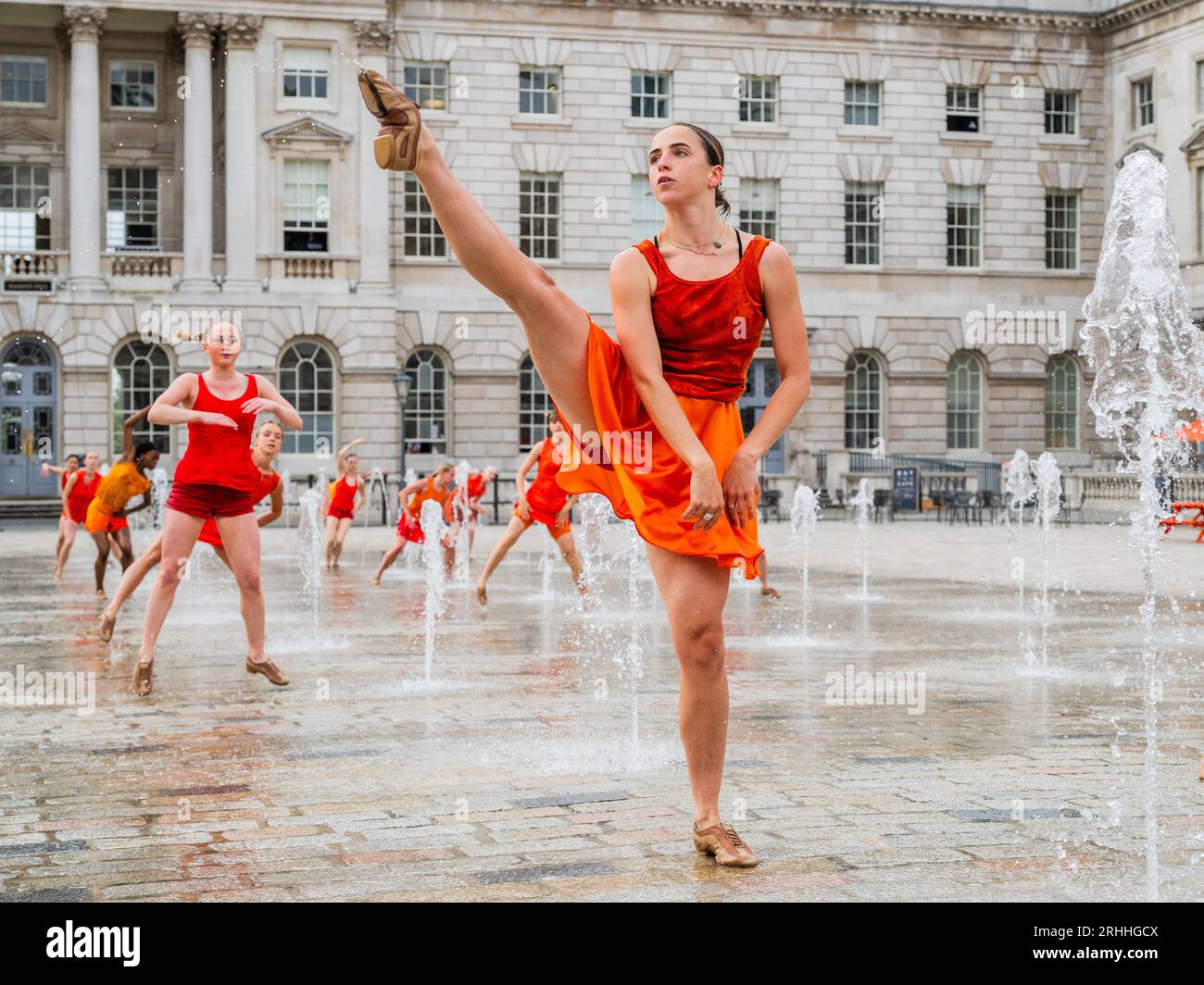 London, UK. 17th Aug, 2023. Dancers from Shobana Jeyasingh Dance ...