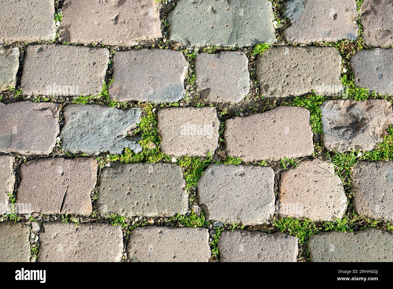 harmonic background pattern of old cobble stone paved street Stock ...