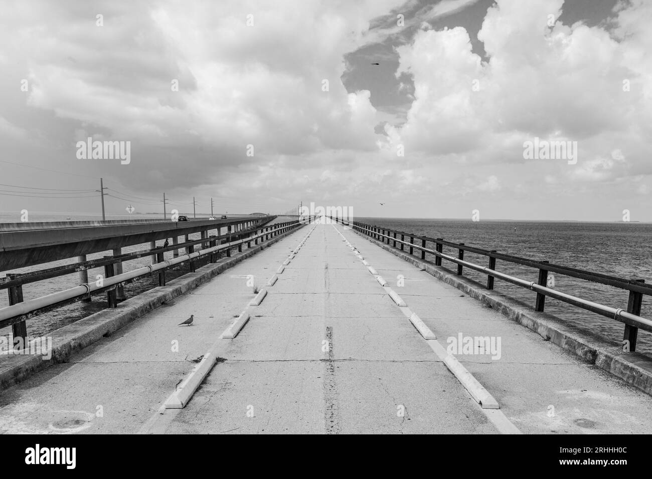 entering the seven mile bridge with old bridge from 1912 at the right ...