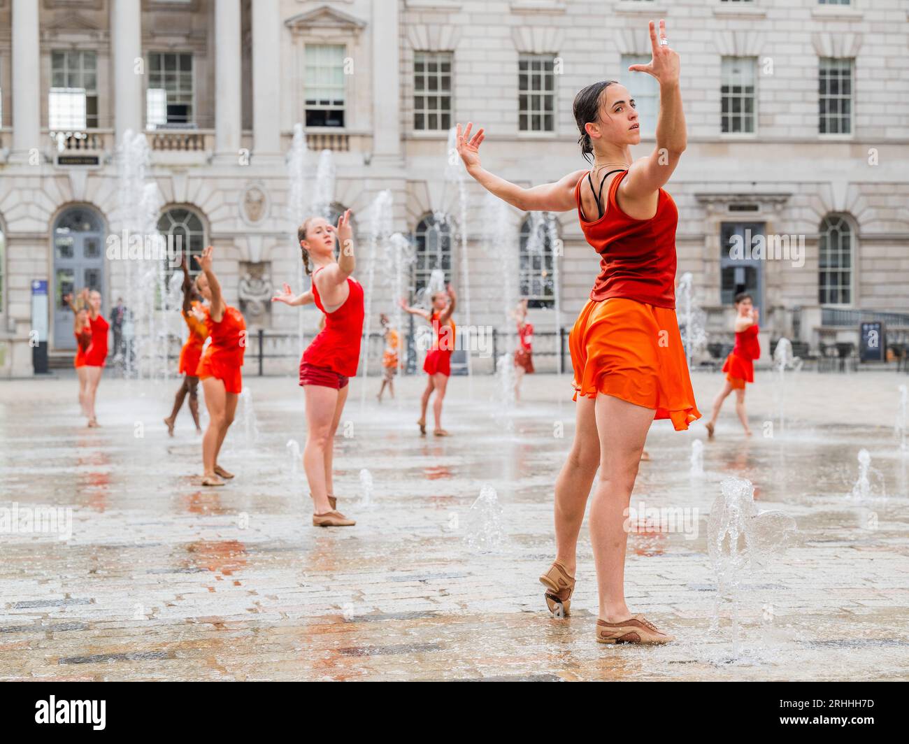 London, UK. 17th Aug, 2023. Dancers from Shobana Jeyasingh Dance ...