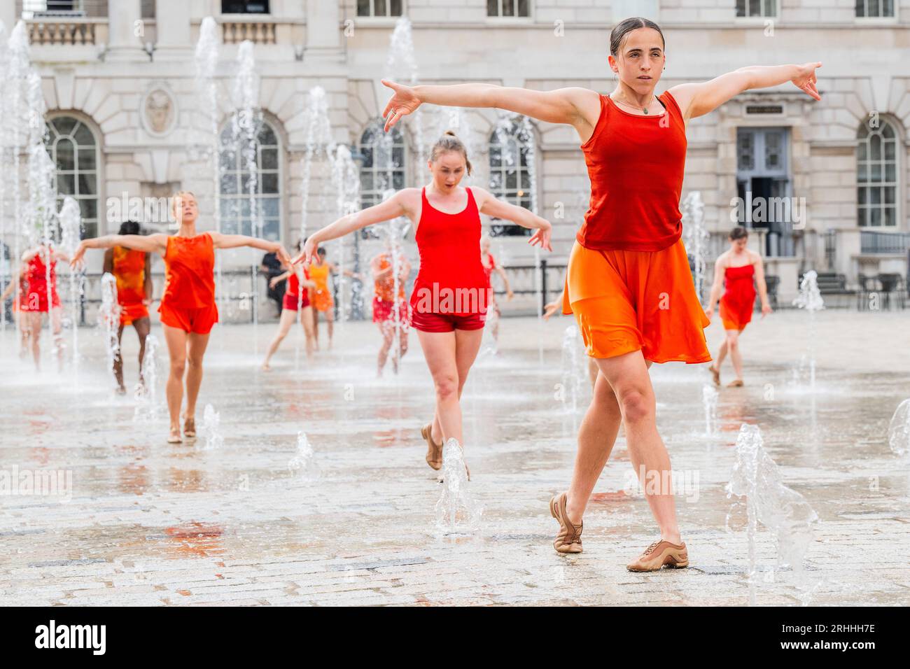 London, UK. 17th Aug, 2023. Dancers from Shobana Jeyasingh Dance ...