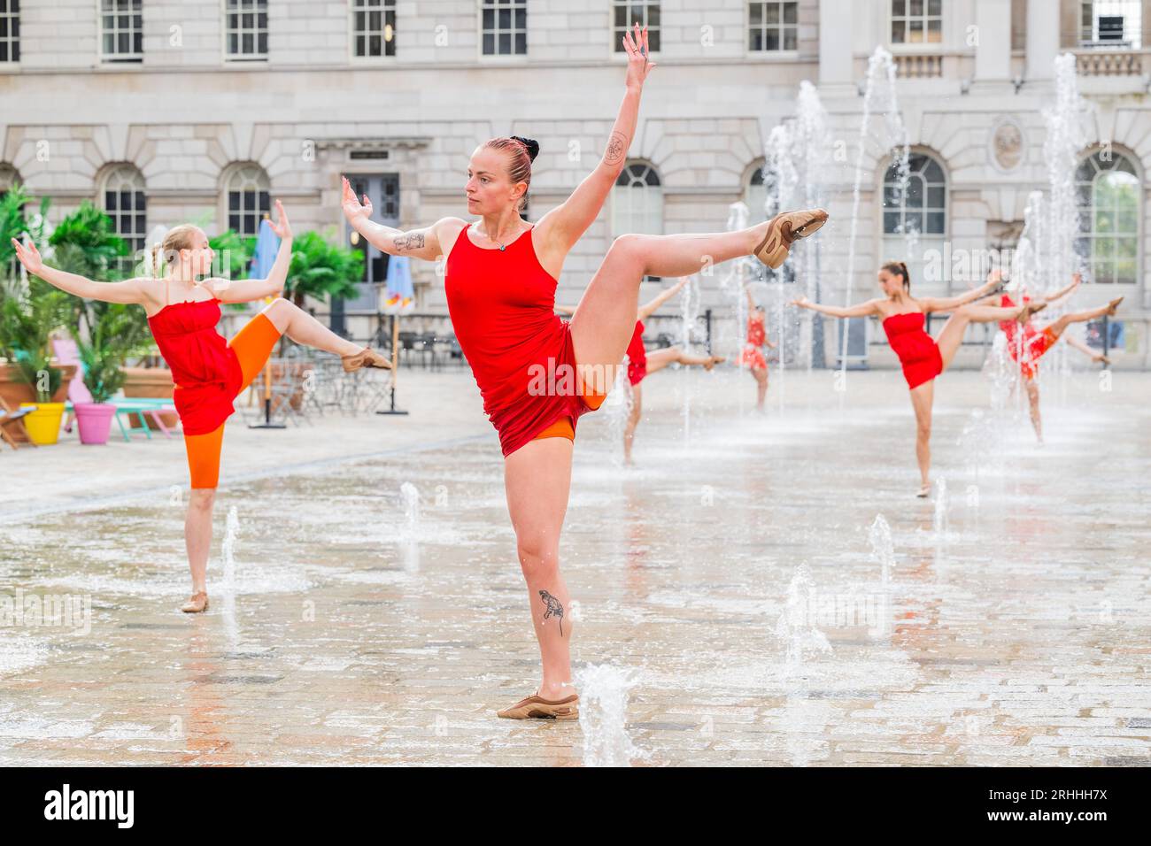 London, UK. 17th Aug, 2023. Dancers from Shobana Jeyasingh Dance ...
