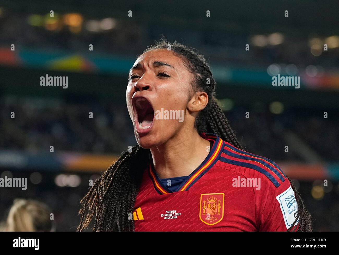 August 15 2023: Salma Paralluelo (Spain) celebrates the teams first ...