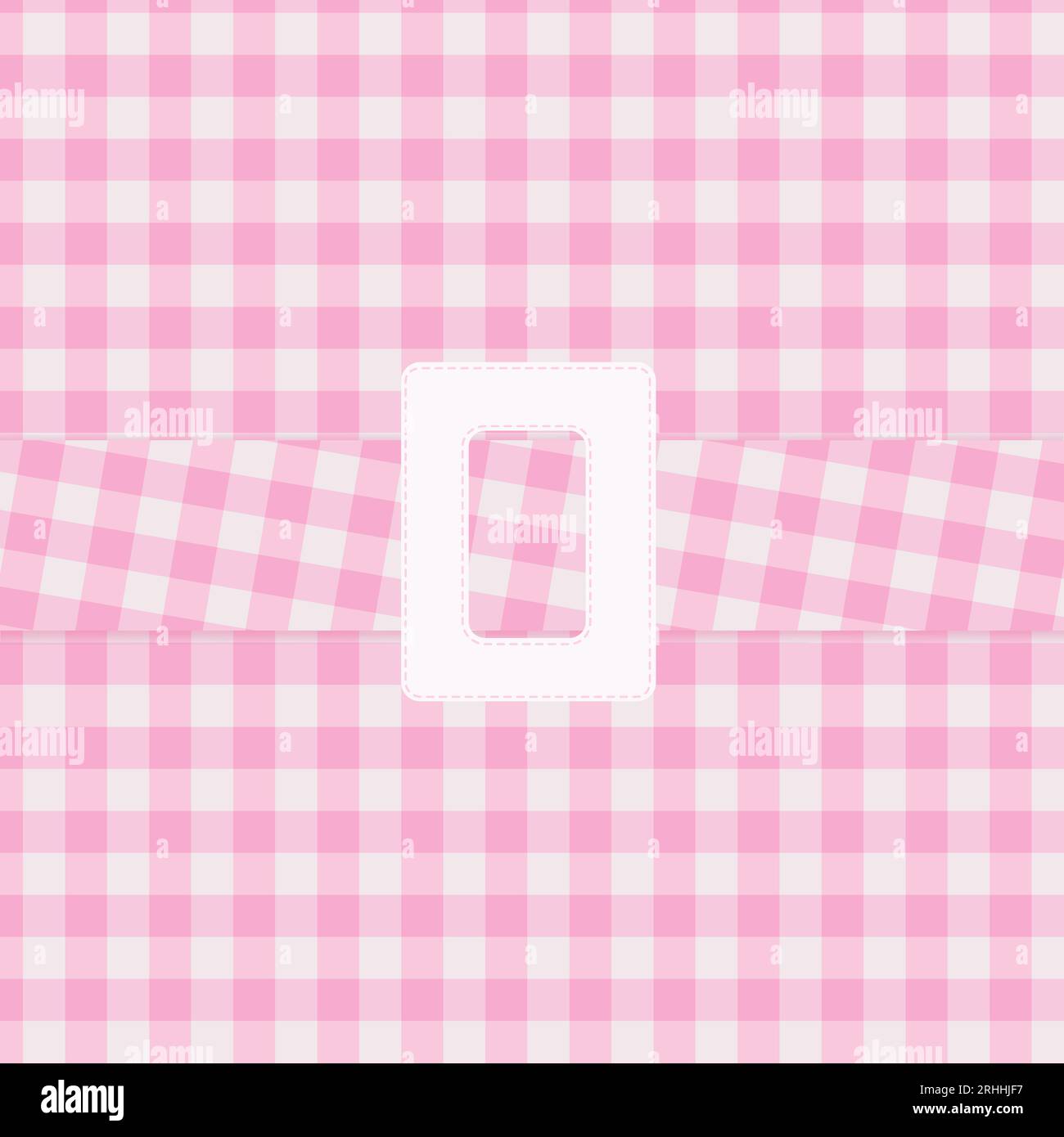 Pink checkered pattern for clothes with a white belt. Pattern for doll ...