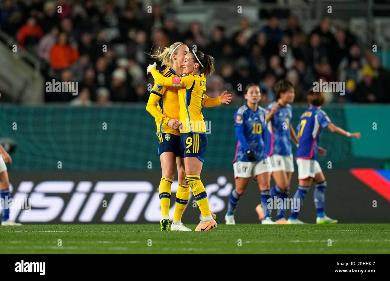 August 11 2023: Amanda Ilestedt (Sweden) celebrates the teams first ...