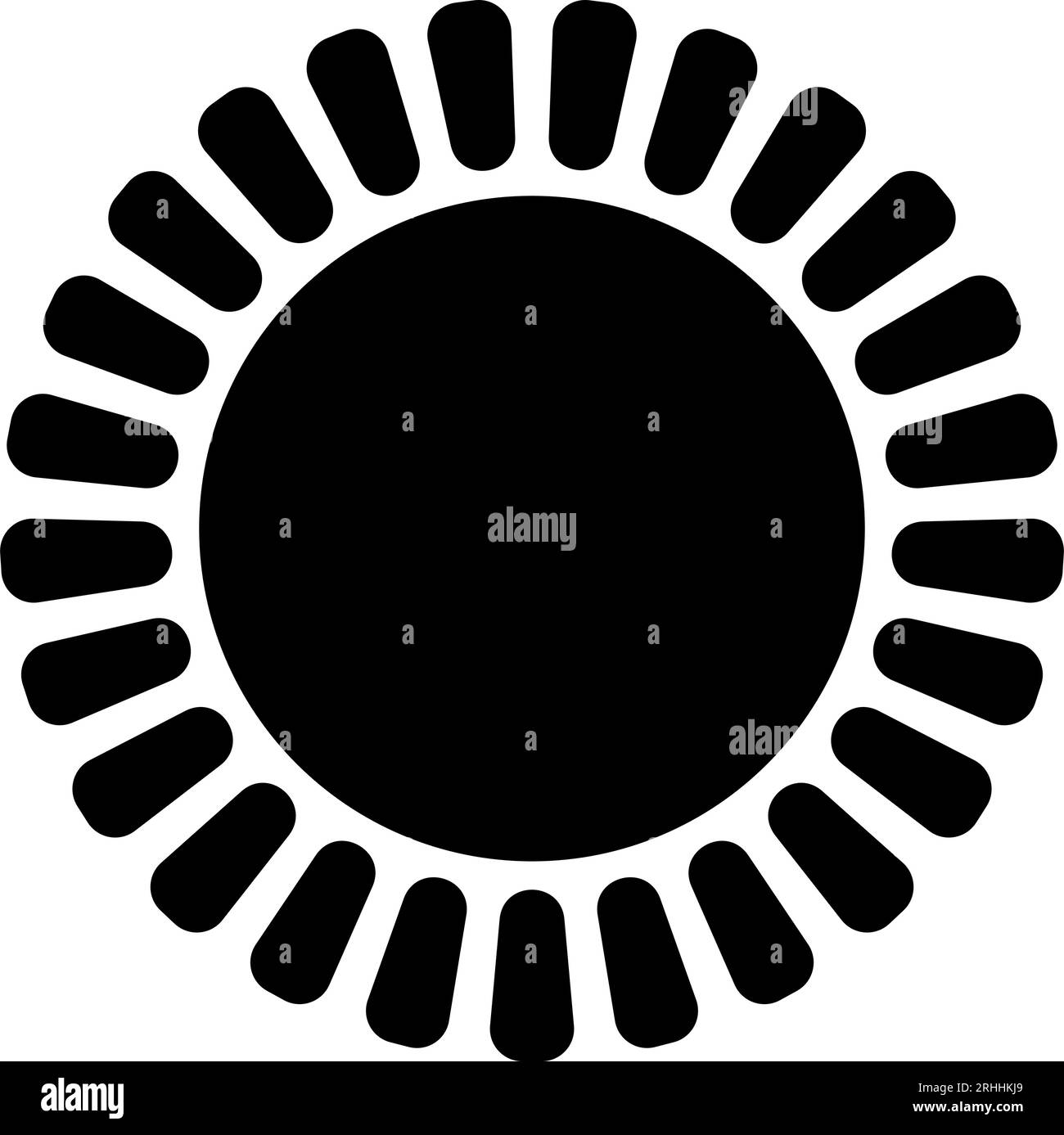 Modern Geometric sun icon symbol. vector illustration Stock Vector Image & Art - Alamy