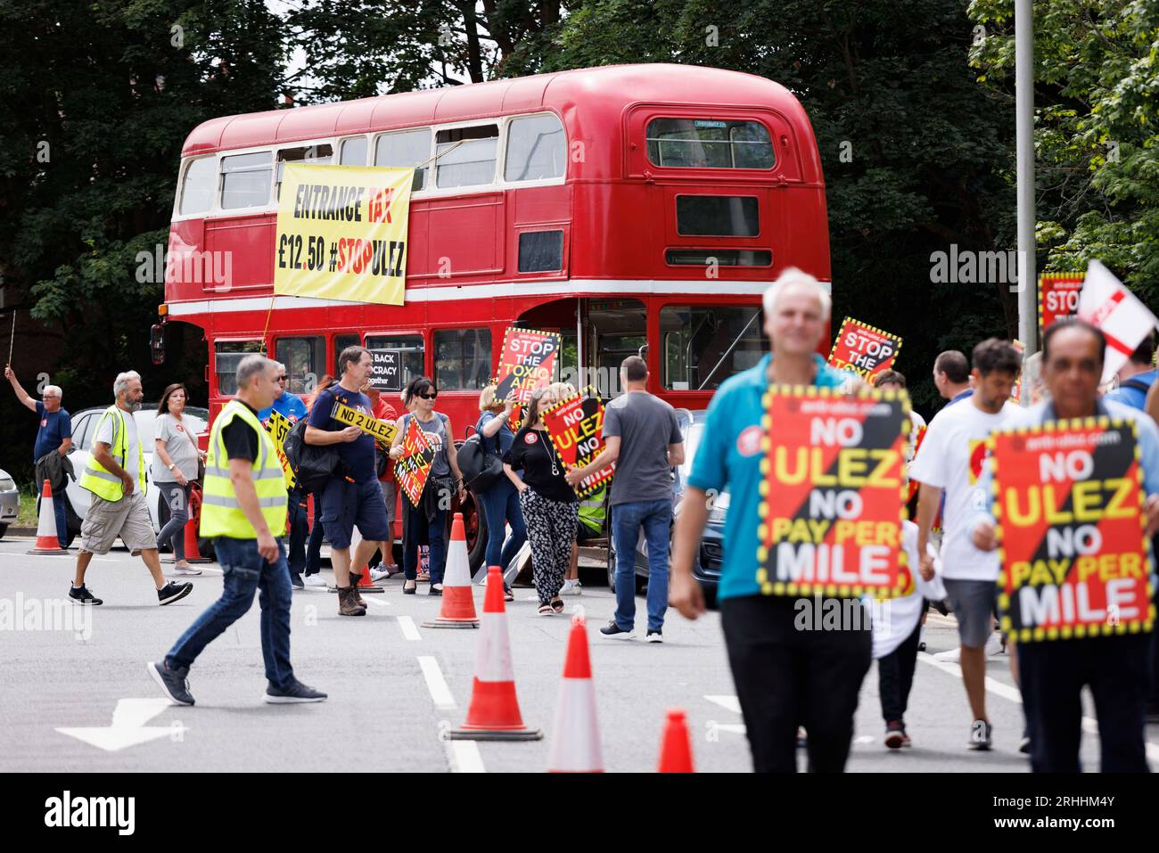 Residents of Uxbridge and Hiliingdon stage a demonstration to protest ...