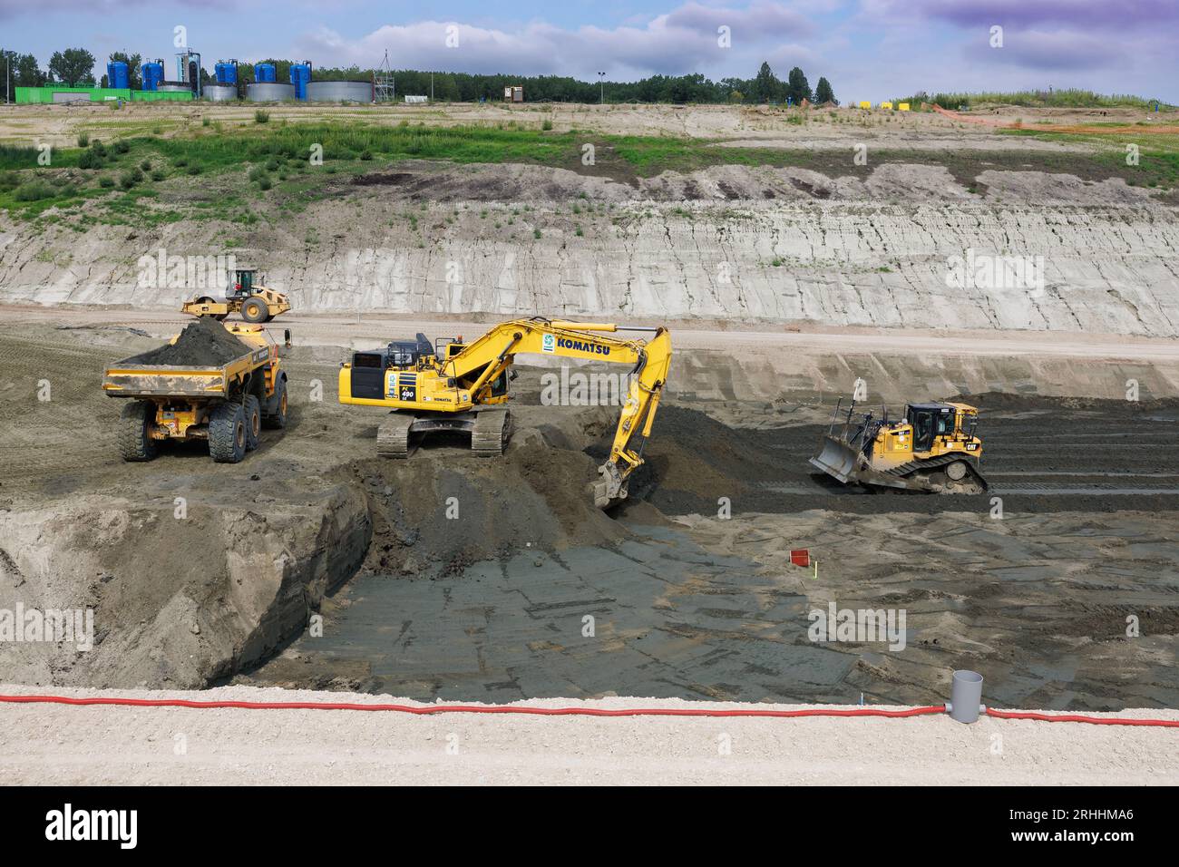 Illustration picture shows the construction site, after a press moment ...