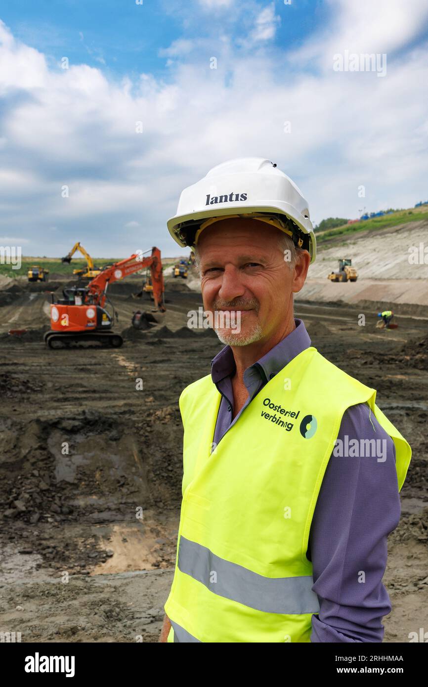 Lantis CEO Luc Hellemans pictured during a press moment by Oosterweel ...