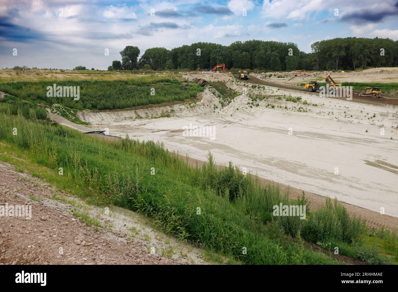 Illustration picture shows the construction site, after a press moment ...
