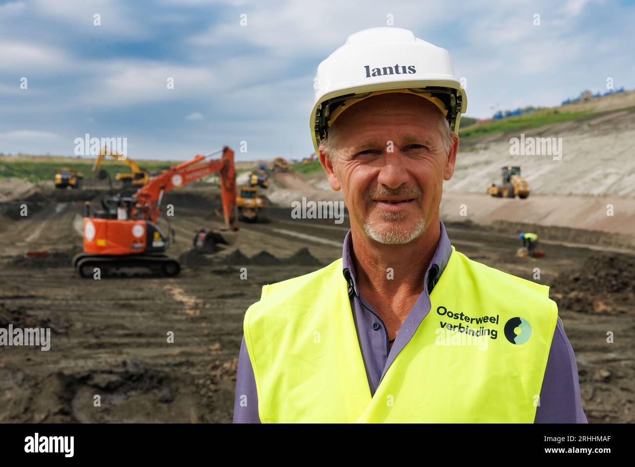 Lantis CEO Luc Hellemans pictured during a press moment by Oosterweel ...