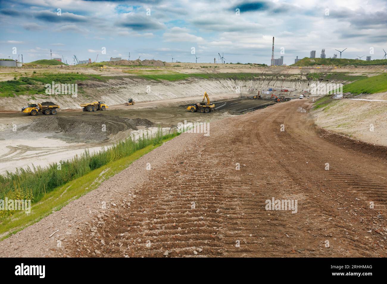 Illustration picture shows the construction site, after a press moment ...