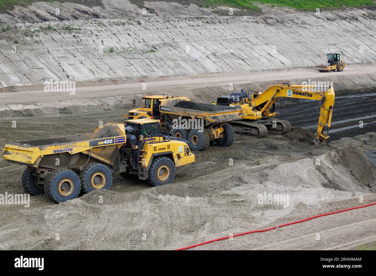 Illustration picture shows the construction site, after a press moment ...