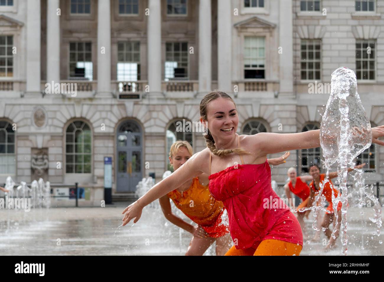 London, UK, 17th August 2023, Dancers from Shobana Jeyasingh Dance ...