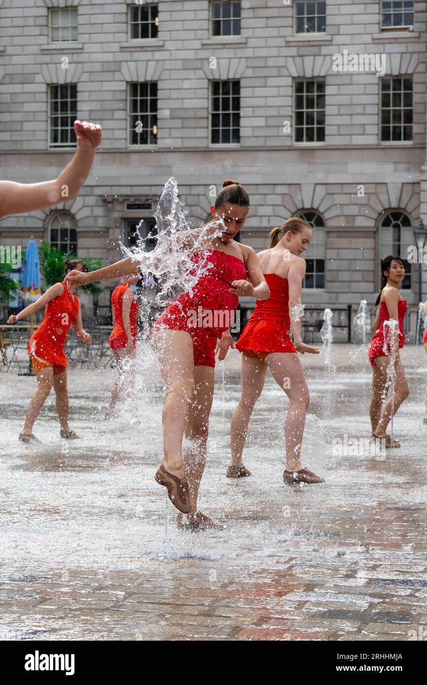 London, UK, 17th August 2023, Dancers from Shobana Jeyasingh Dance ...