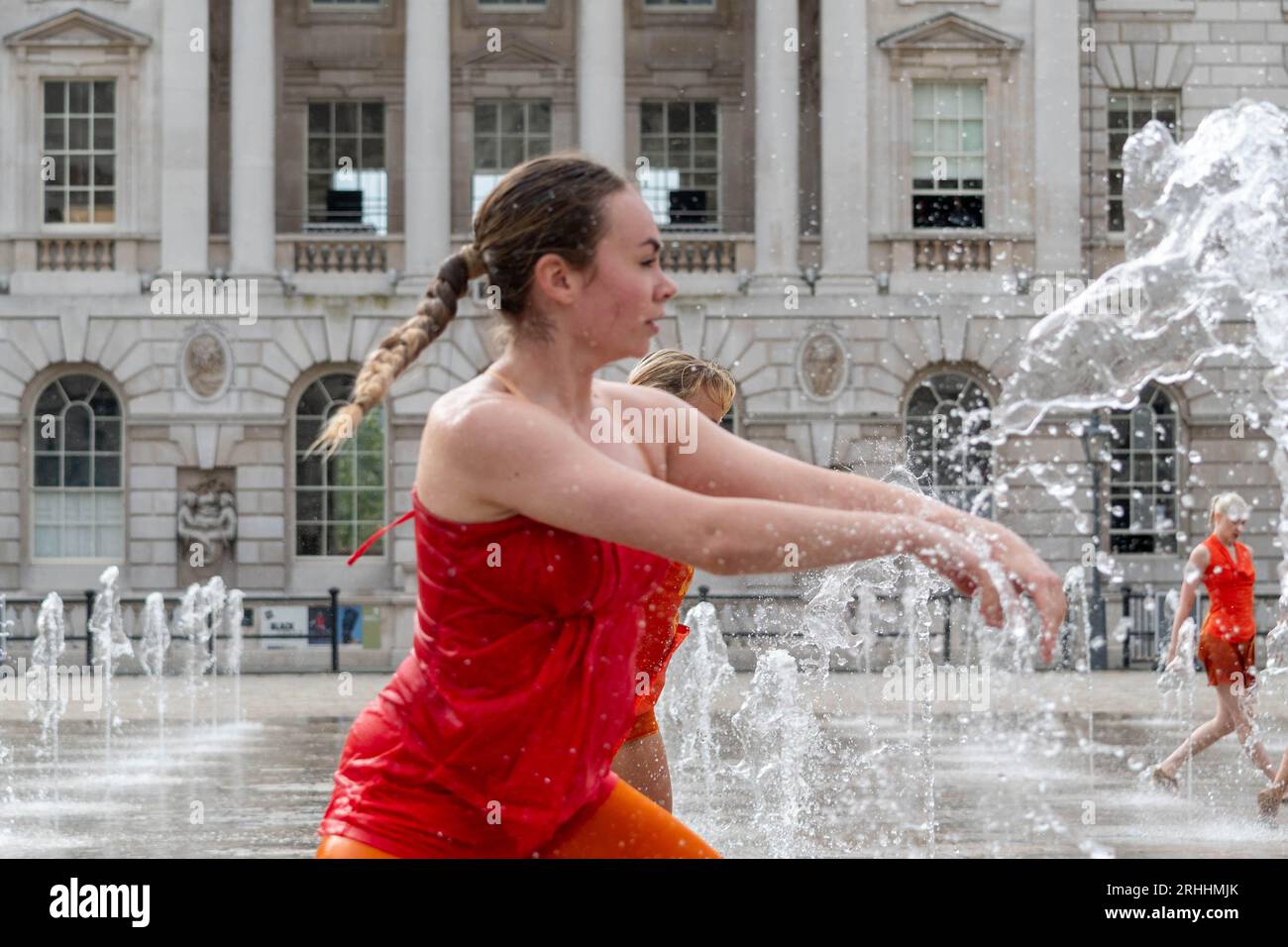 London, UK, 17th August 2023, Dancers from Shobana Jeyasingh Dance ...