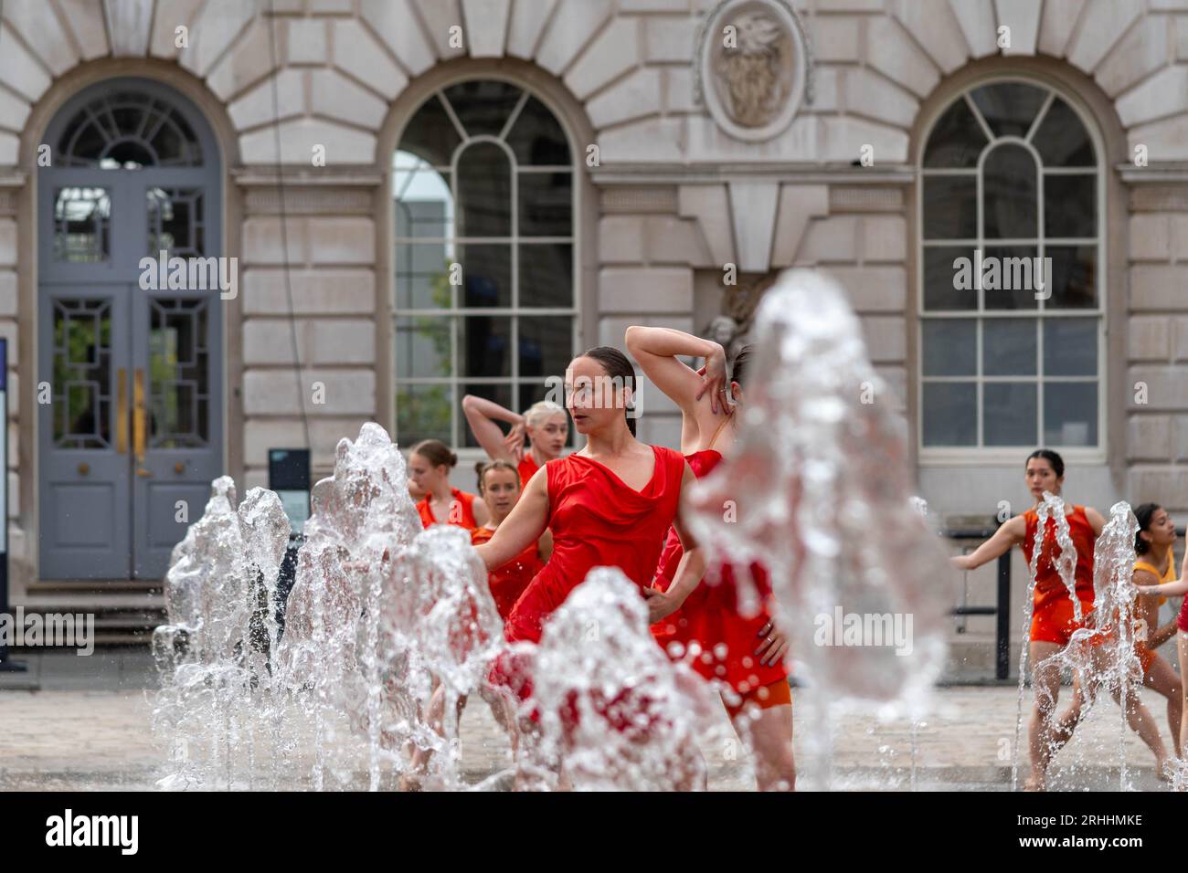 London, UK, 17th August 2023, Dancers from Shobana Jeyasingh Dance ...
