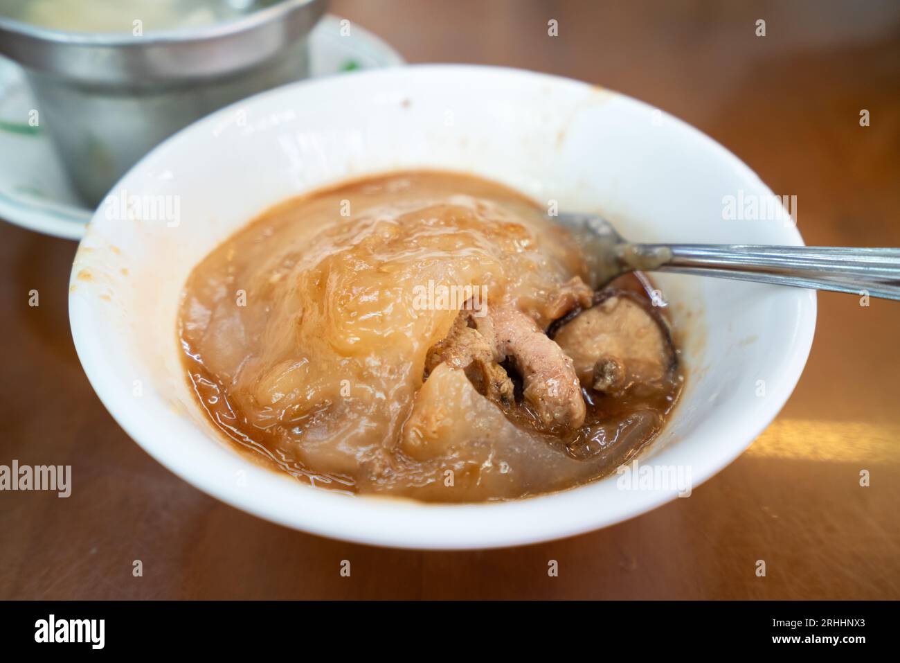 Taiwanese meatball - Delicious street food Bawan (Ba wan), steamed and ...