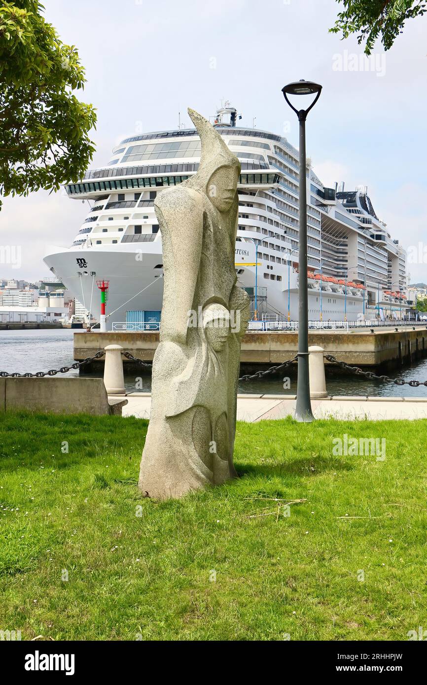 Statue honouring Isabel Zendal nurse who administered smallpox vaccines ...