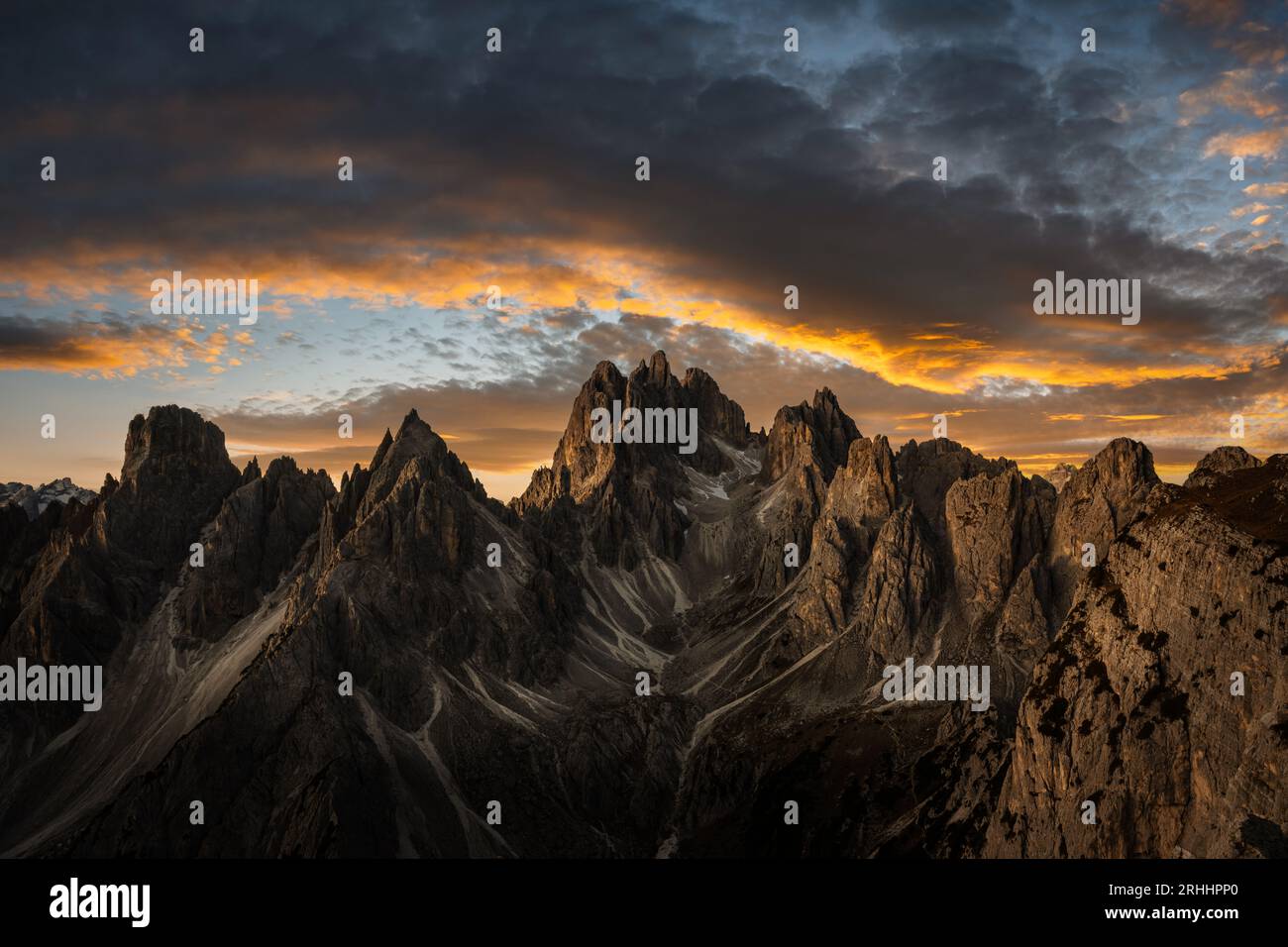 Marmarole mountain group with Cimon del Froppa against the backdrop of ...