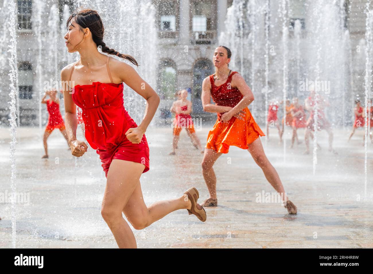 London, UK. 17th Aug, 2023. Dancers from Shobana Jeyasingh Dance ...