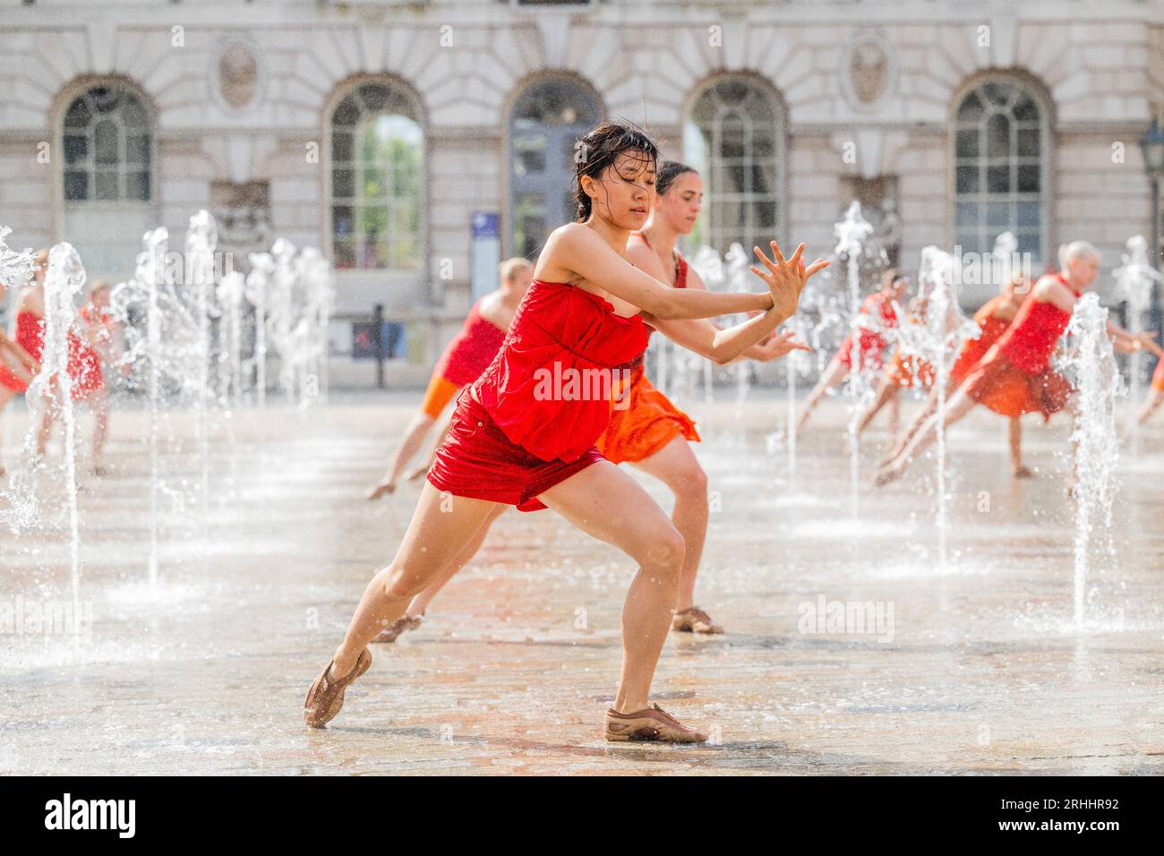 London, UK. 17th Aug, 2023. Dancers from Shobana Jeyasingh Dance ...