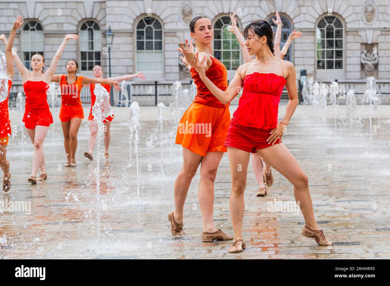 London, UK. 17th Aug, 2023. Dancers from Shobana Jeyasingh Dance ...