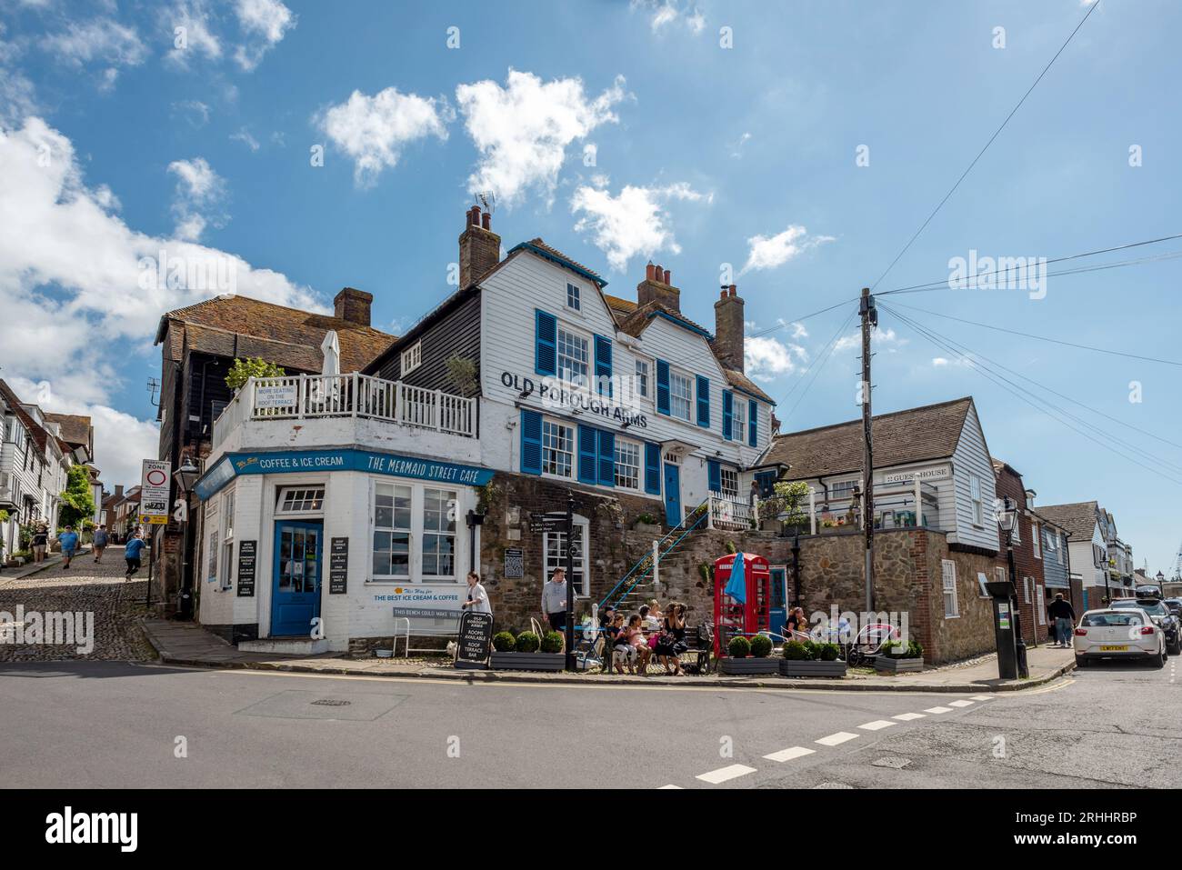 Rye, August 15th 2023: The Old Borough Arms Stock Photo - Alamy