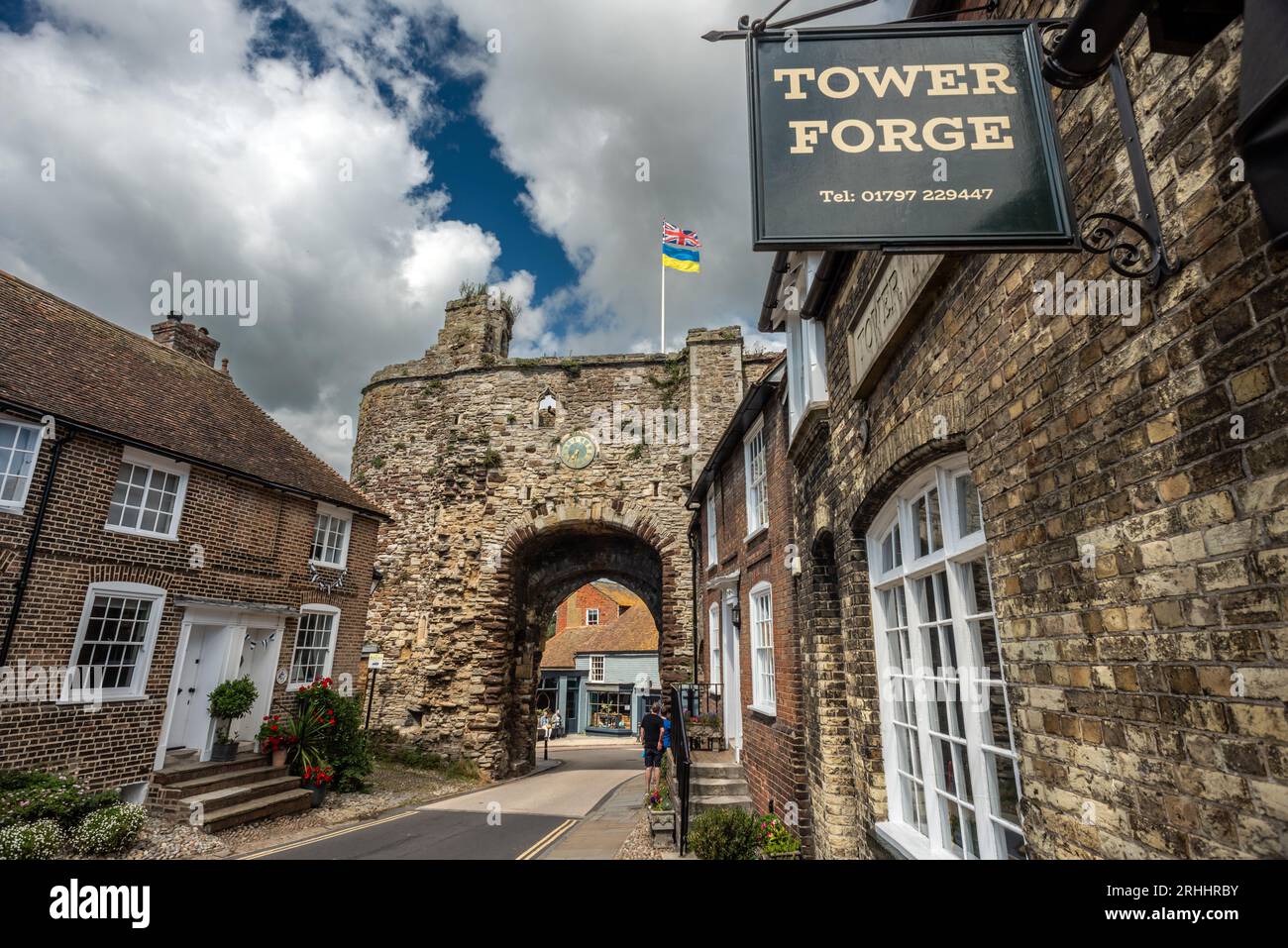 Rye, August 15th 2023: The Landgate Stock Photo - Alamy