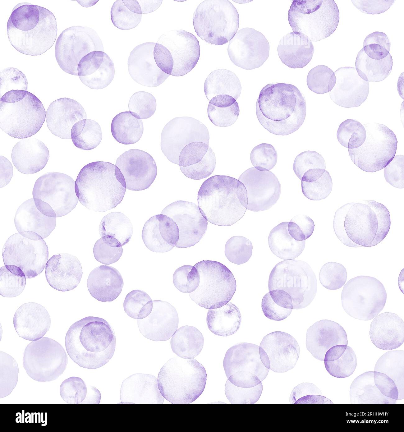 Abstract watercolor bubble background. Hand drawn lavender light purple ...
