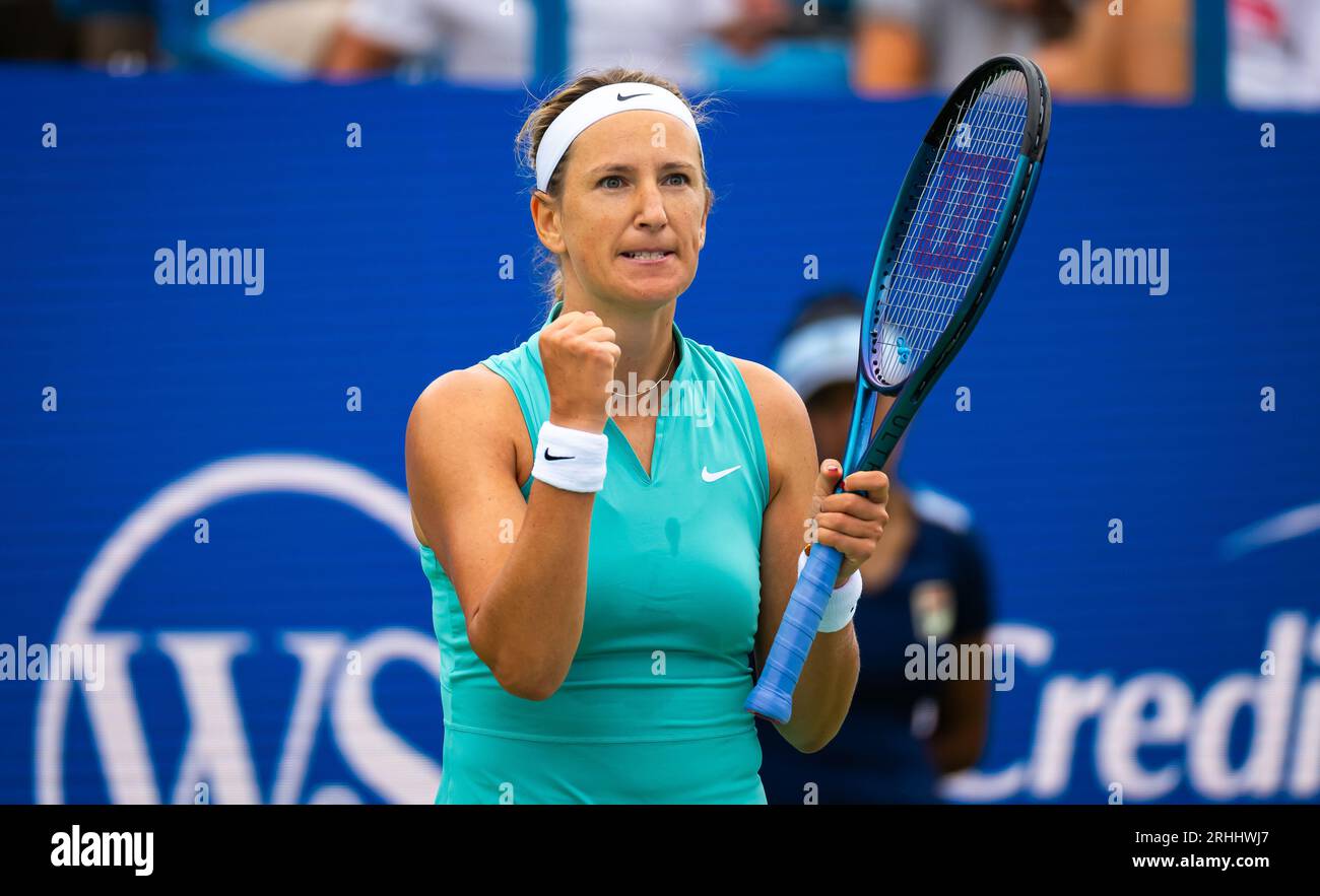 Victoria Azarenka of Belarus in action during the first round of the ...